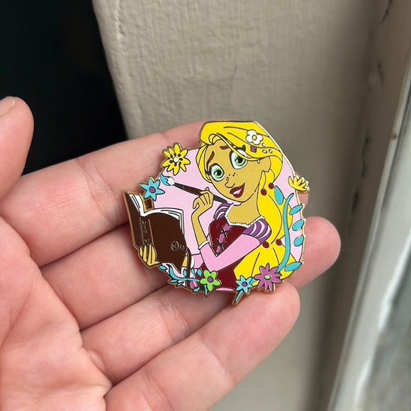 Disney | Accessories | Disney Princess Rapunzel Tangled Painting Pin ...